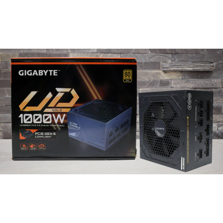 GIGABYTE UD1000GM Power Supply 1000W, PCIe Gen5 16Pin x 1 600W, Modular, 80 PLUS Gold, Japanese ...